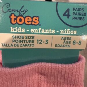 Hanes and Comfy Toes | Accessories | Girl Socks 6 Pair Lot Various ...